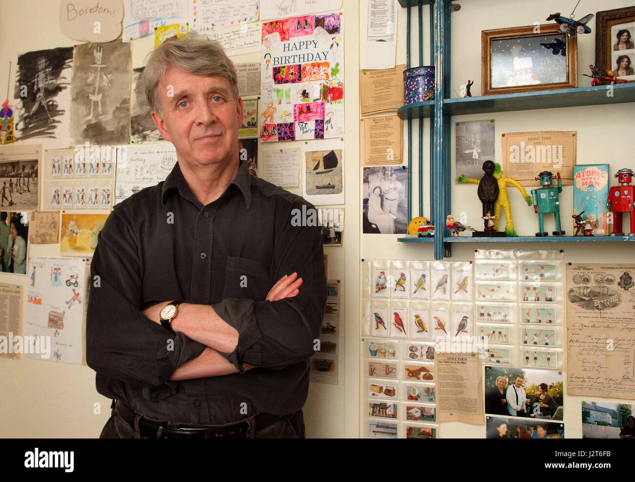 Allan Ahlberg children's author at his home in Bath Stock Photo - Alamy