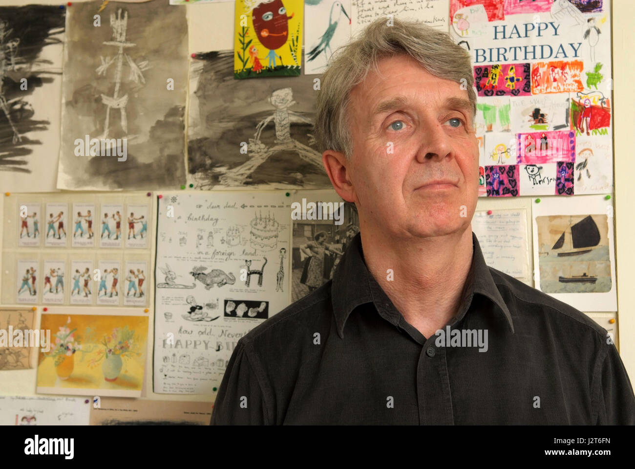 Allan Ahlberg children's author at his home in Bath Stock Photo - Alamy