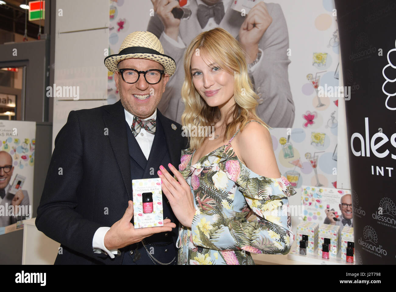 Thomas Rath and Mandy Bork present the new limited nail polish line ...