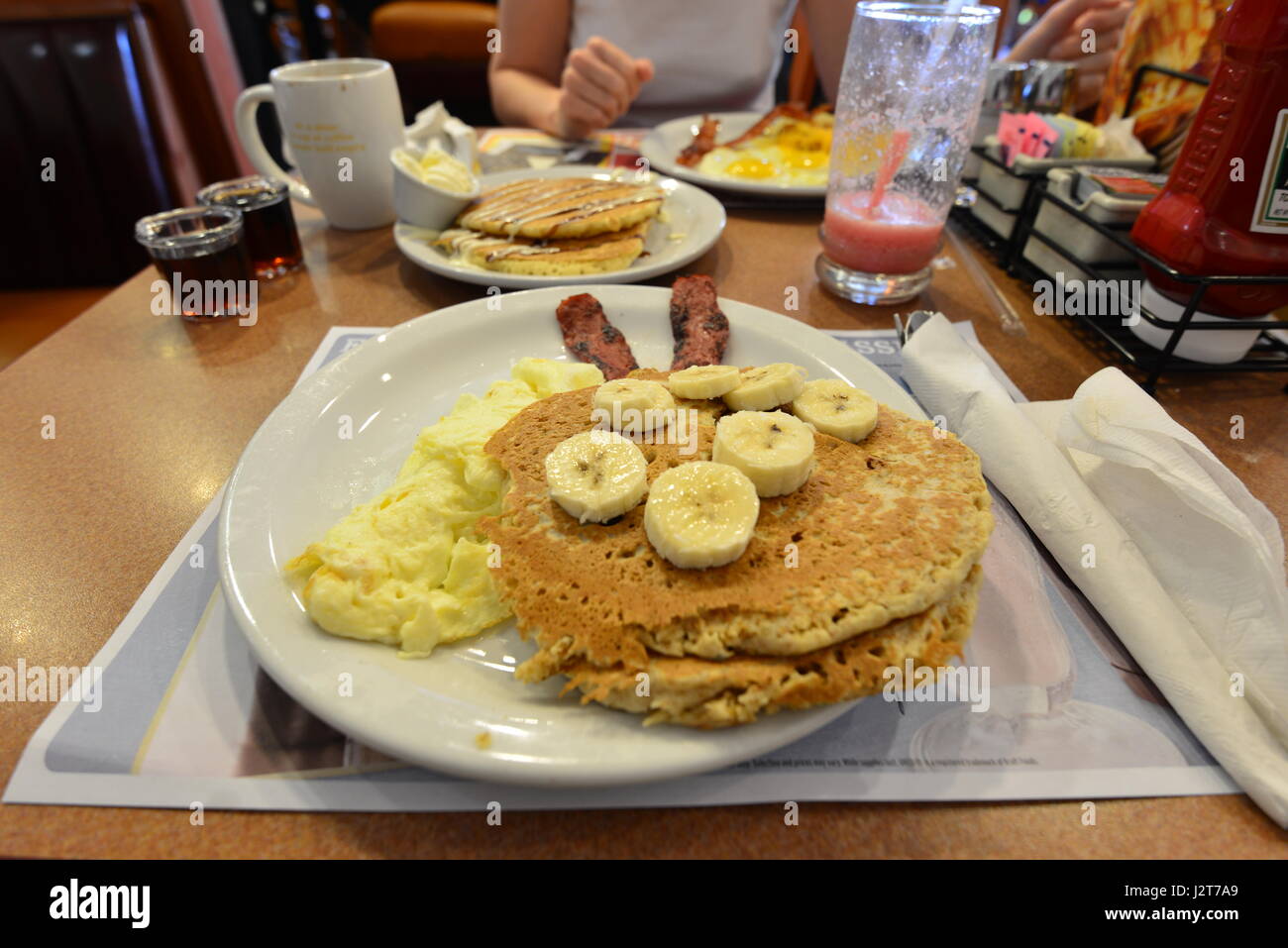 Nice plate of american food Stock Photo - Alamy