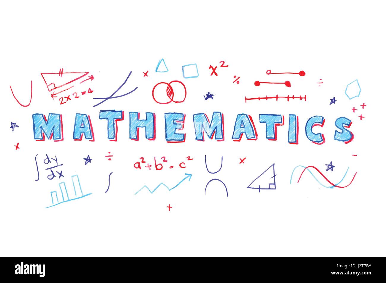 Illustration of MATHEMATICS word in STEM - science, technology ...