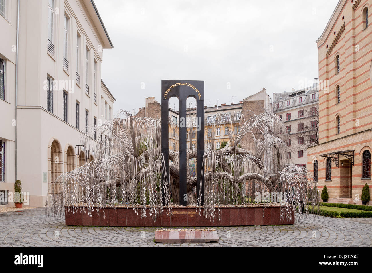 BUDAPEST, HUNGARY - FEBRUARY 21, 2016: Tree of Life monument to the ...
