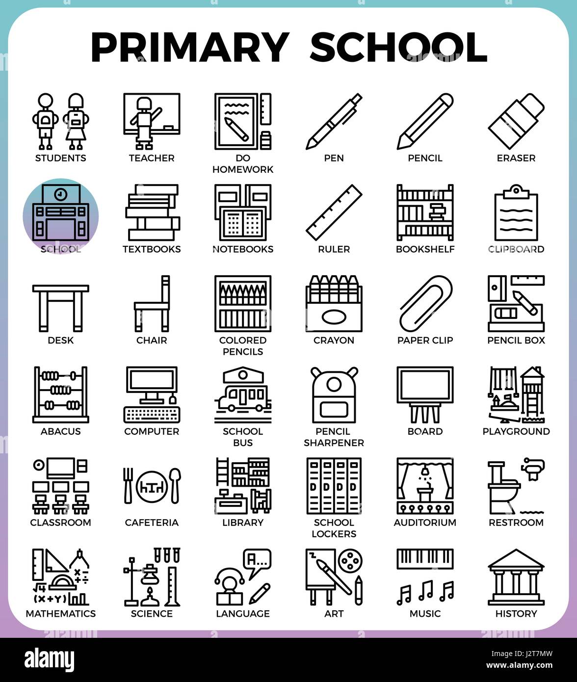 Schoolchildren playground uniform Stock Vector Images - Alamy