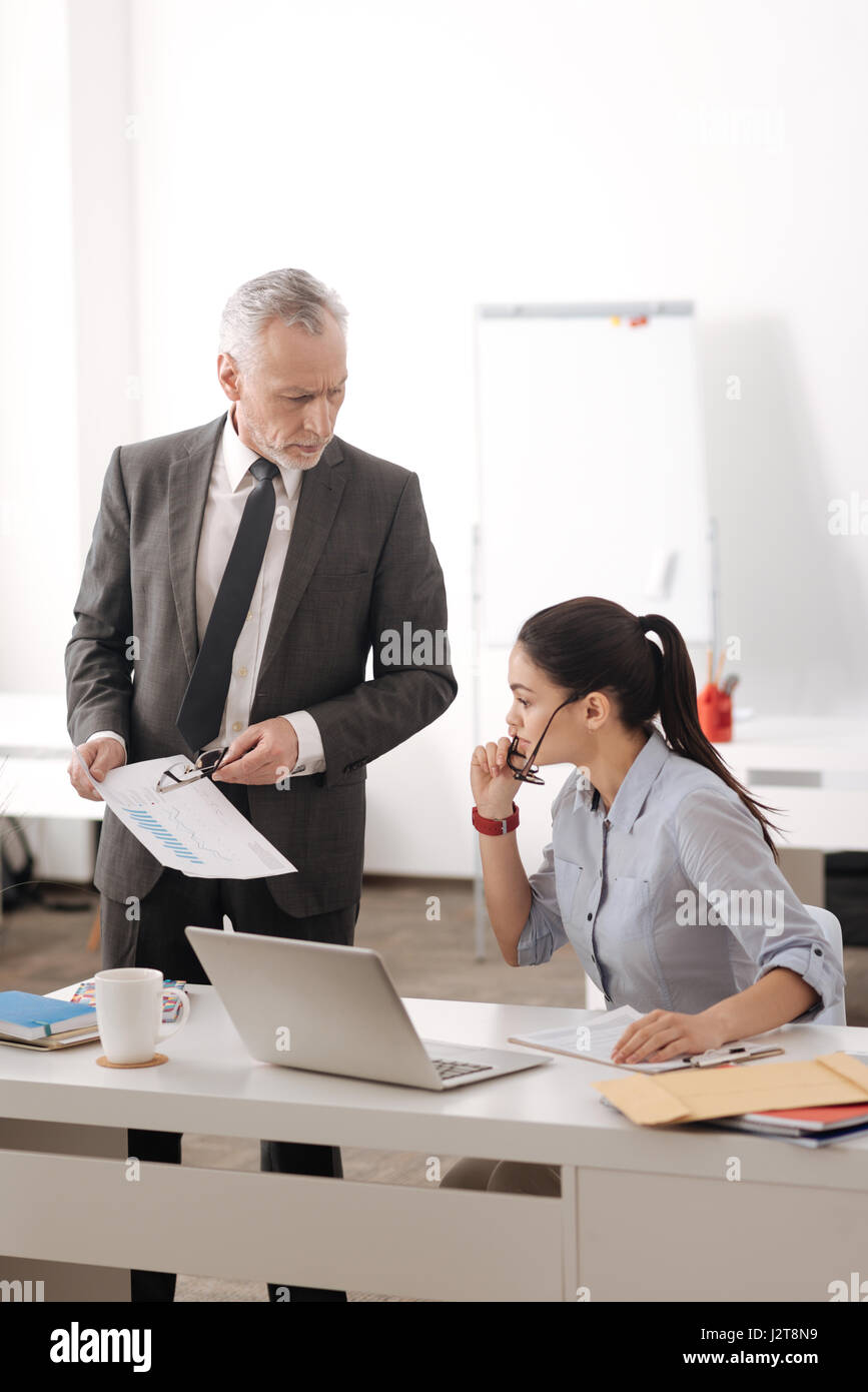 Vertical photo of work in office Stock Photo - Alamy