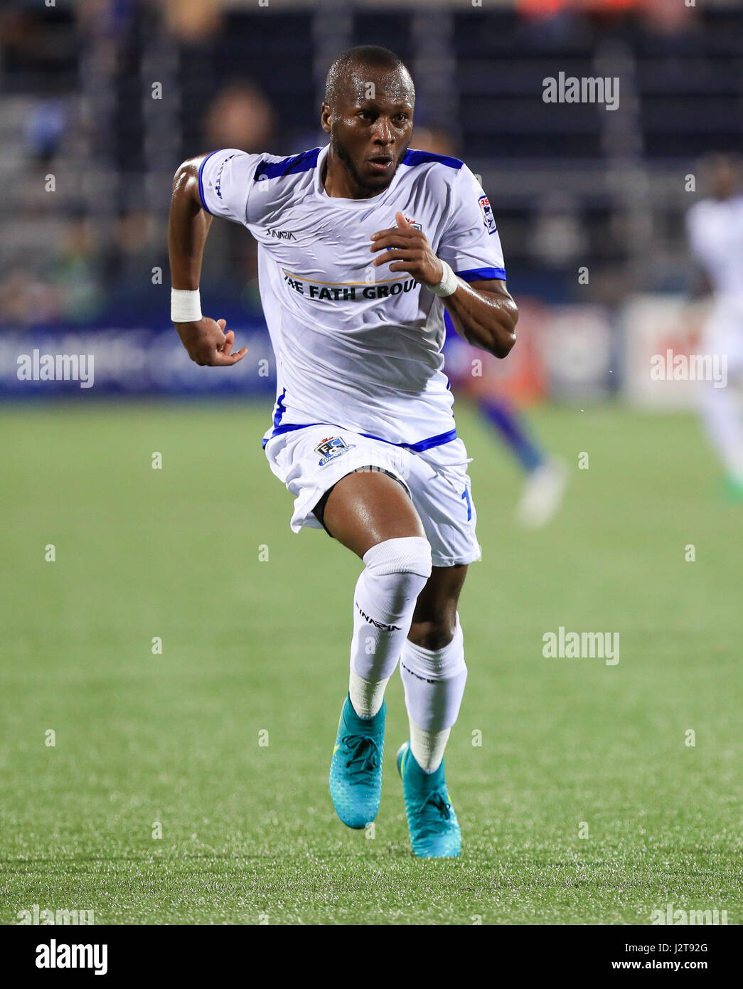 Miami, Florida, USA. 29th Apr, 2017. FC Edmonton midfielder Sainey ...