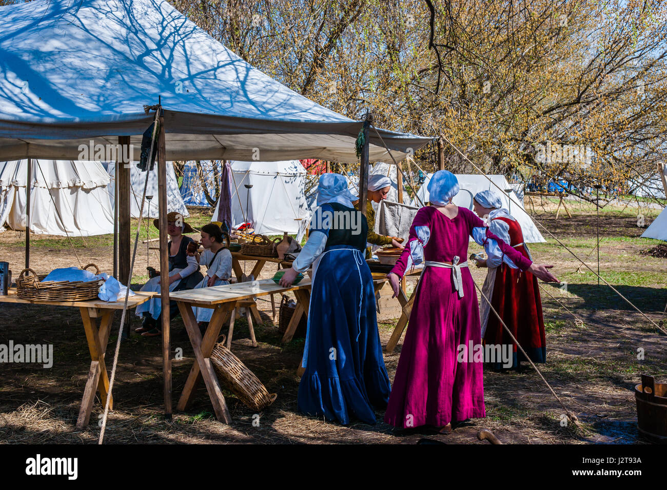 Moscow, Russia. 30th Apr, 2017. Medieval festival and International ...