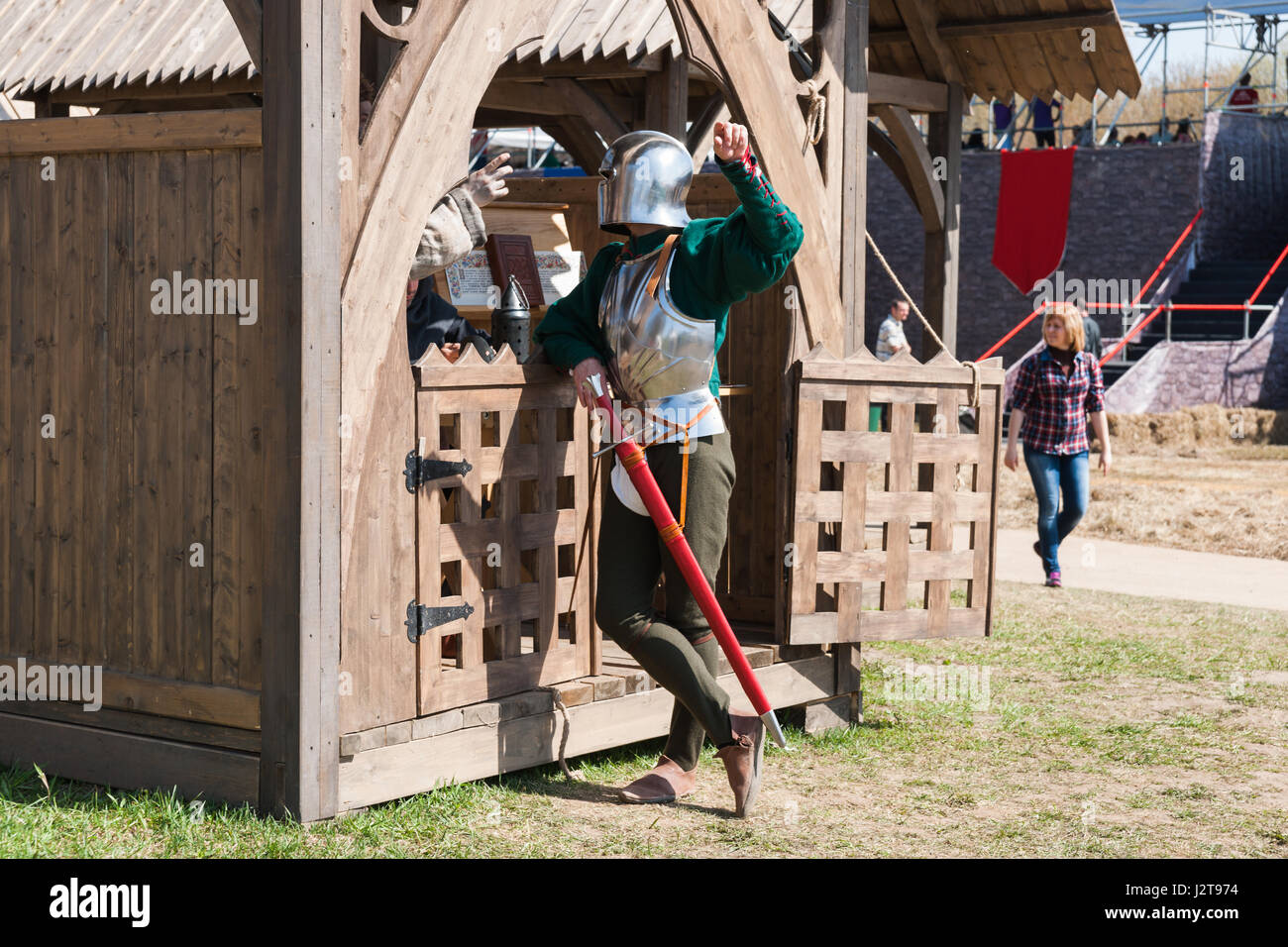 Moscow, Russia. 30th Apr, 2017. Medieval festival and International ...