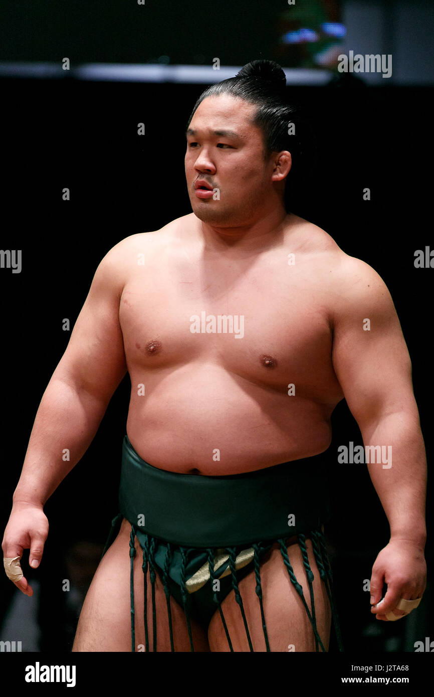 Chiba, Japan. 30th Apr, 2017. A Sumo wrestler participates in a special ...