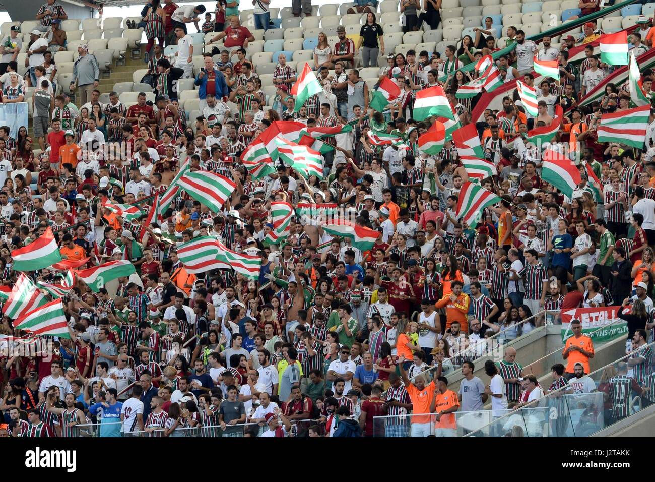 Rio De Janeiro, Brazil. 30th Apr, 2017. tricolor crowd during ...