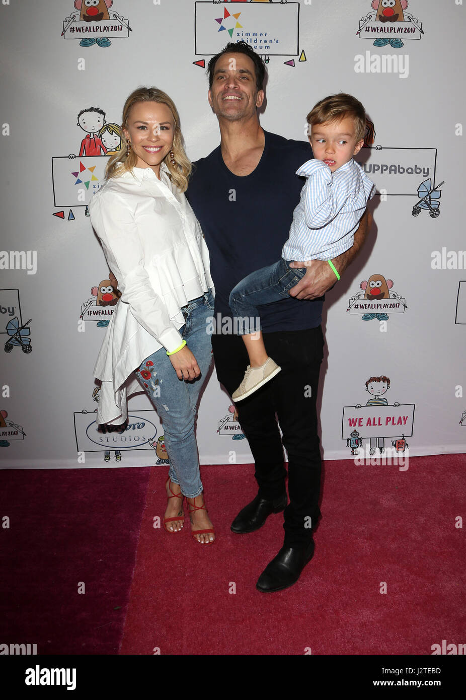 Los Angeles, Ca, USA. 30th Apr, 2017. Julie Solomon, Johnathon Schaech, Camden Quinn Schaech, At ...