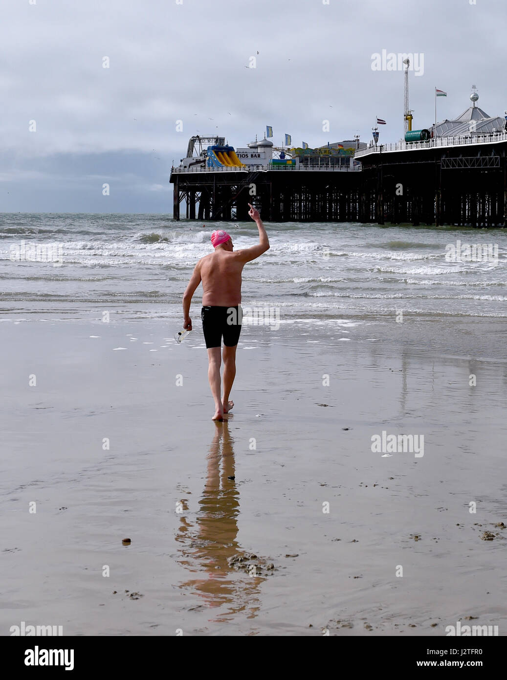 Brighton, UK. 1st May, 2017. Swimmers from Brighton Swimming Club enjoy ...