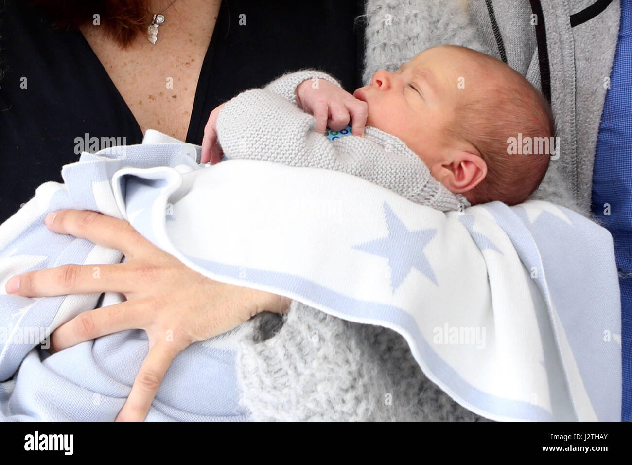 Spanish climber Edurne Pasaban and her son Max leave at the hospital in ...