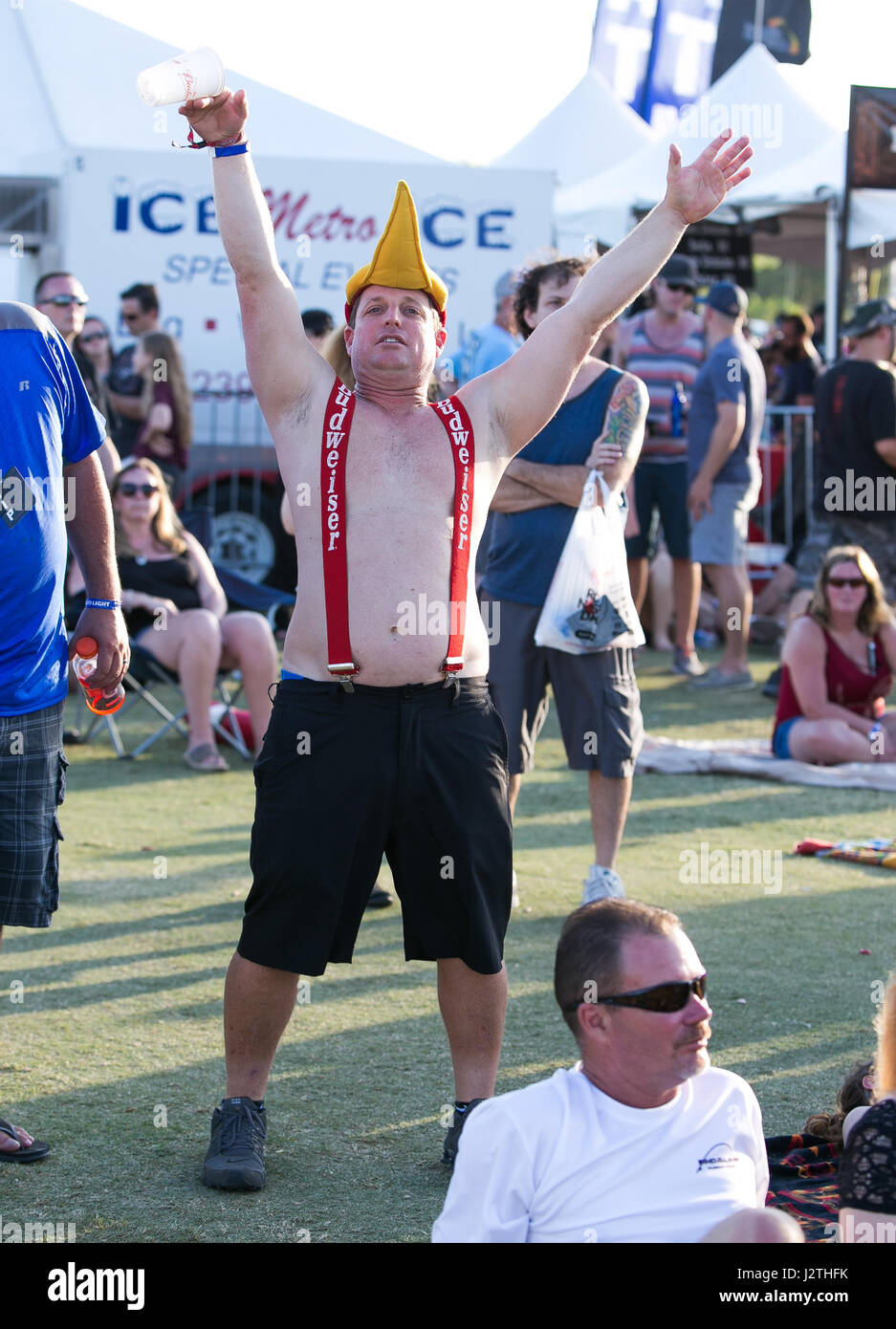 FORT MYERS, FL - APRIL 29: Fans during Day 1 of the Fort Rock Festival ...