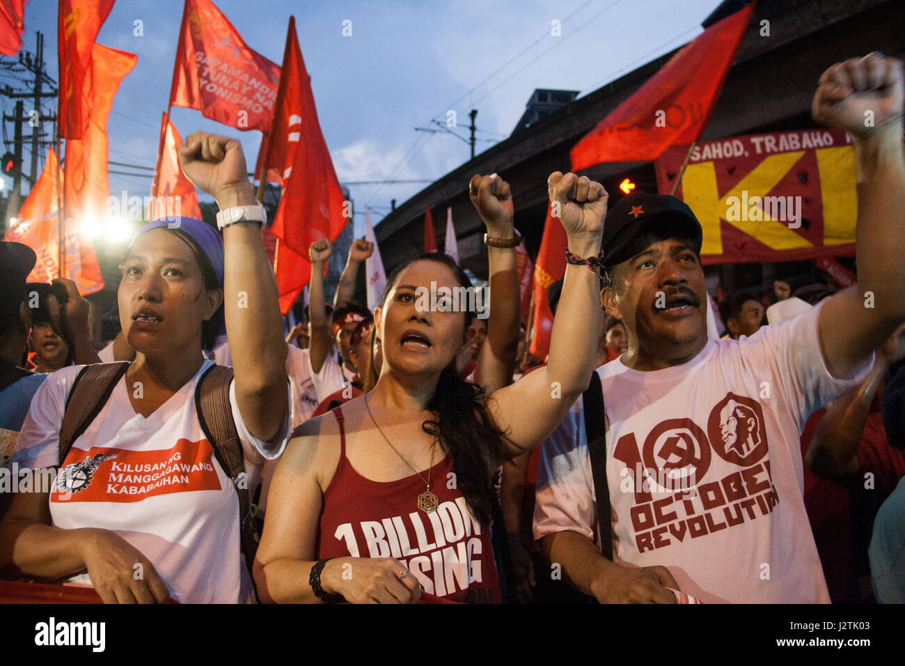 Manila, Metro Manila, Philippines. 1st May, 2017. Labor groups and ...