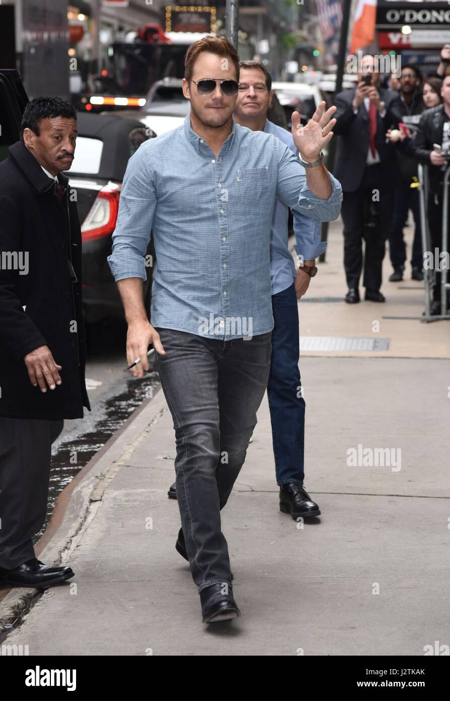 New York, NY, USA. 1st May, 2017. Chris Pratt out and about for ...