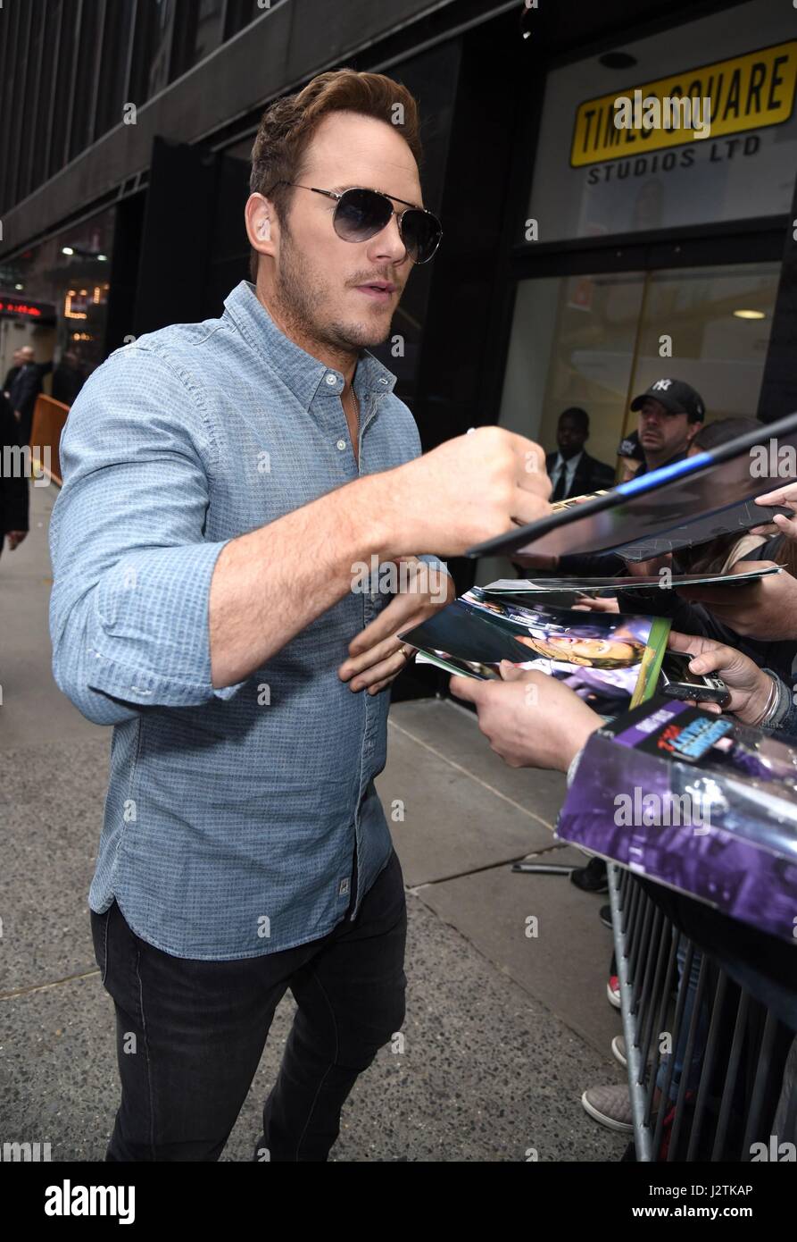 New York, NY, USA. 1st May, 2017. Chris Pratt out and about for ...