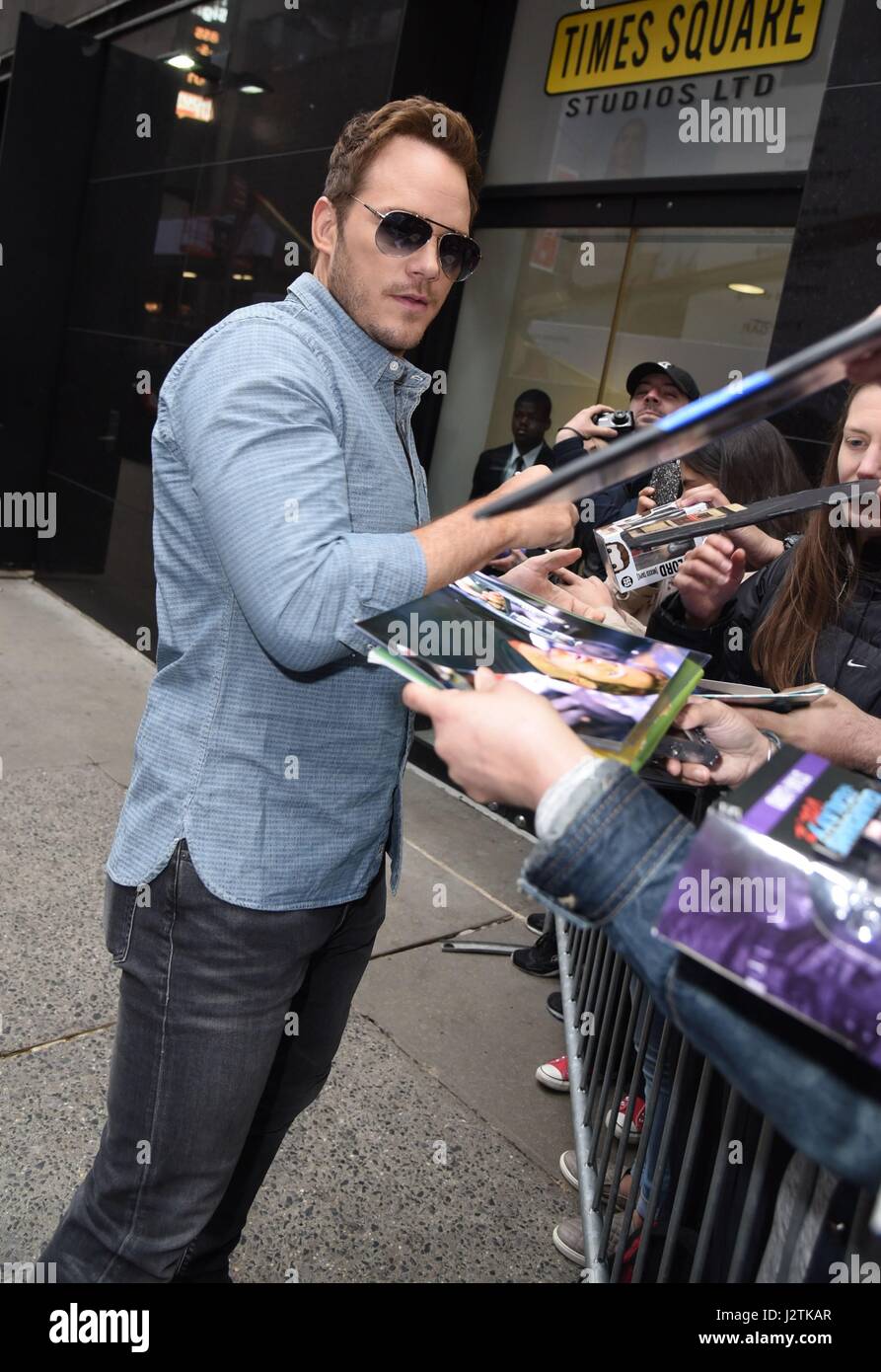 New York, NY, USA. 1st May, 2017. Chris Pratt out and about for ...