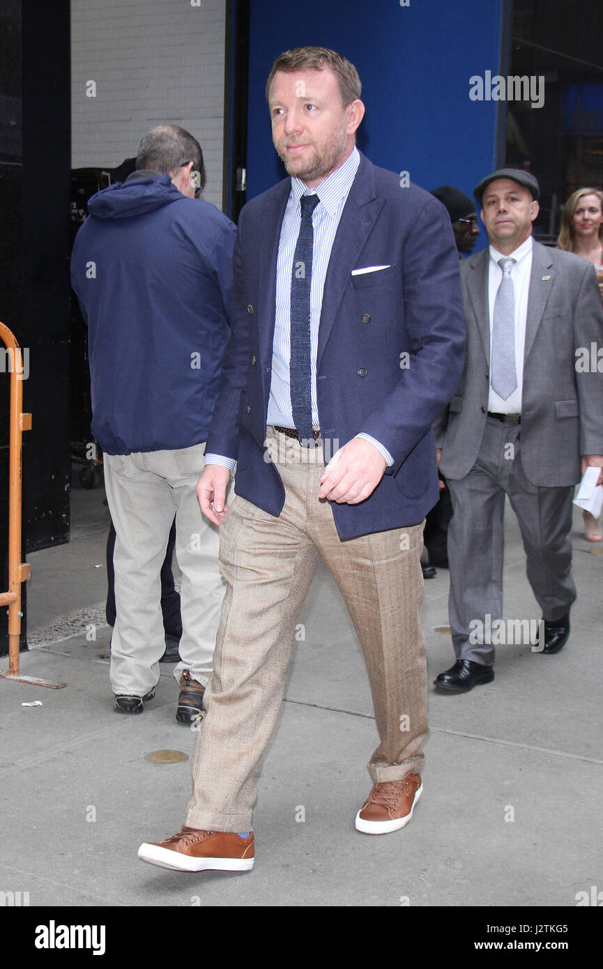 New York, NY, USA. 1st May, 2017. Guy Ritchie seen after an appearance ...