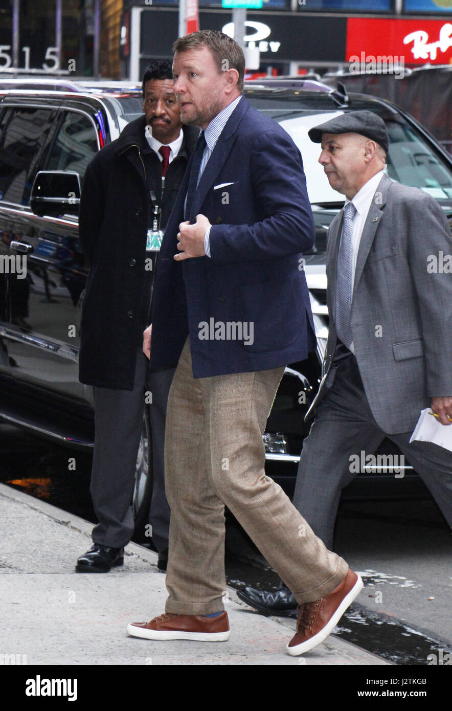 New York, NY, USA. 1st May, 2017. Guy Ritchie seen after an appearance ...