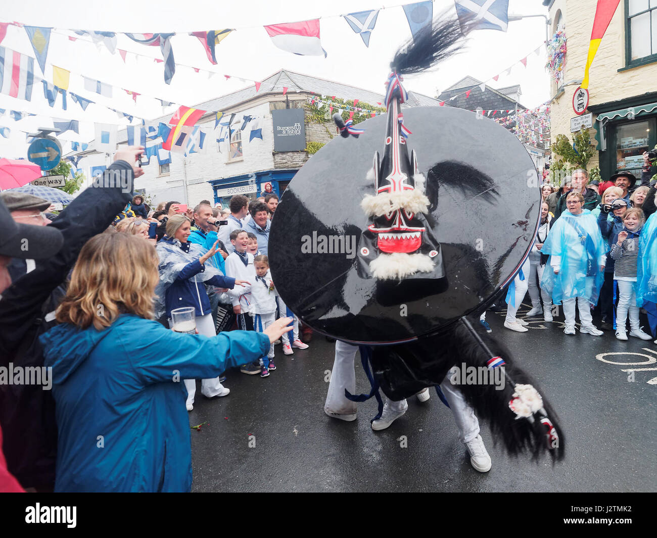 May day, Padstow, Cornwall, UK, 1st May,2017. Beltane Obby Oss ...