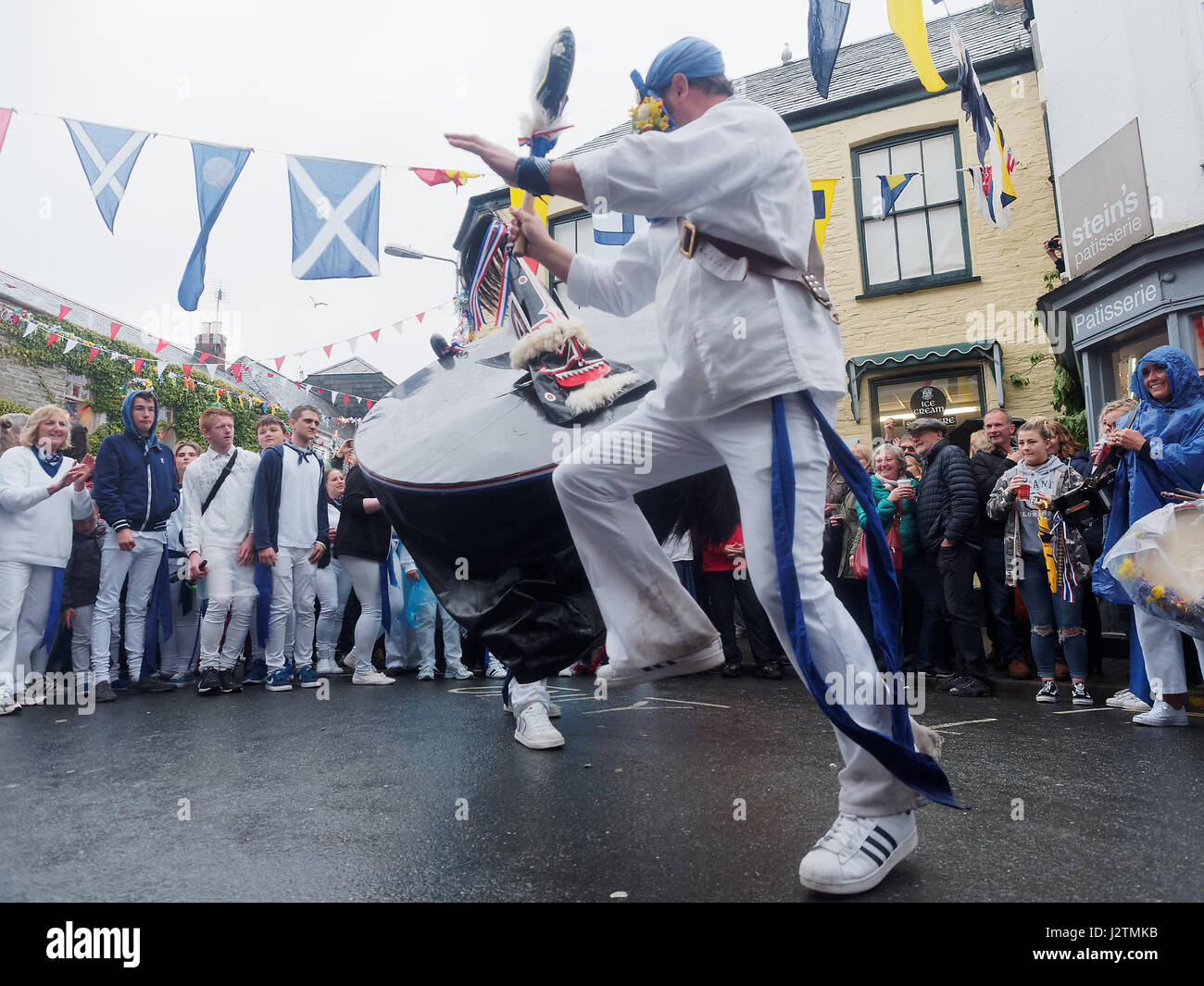 May day, Padstow, Cornwall, UK, 1st May,2017. Beltane Obby Oss ...
