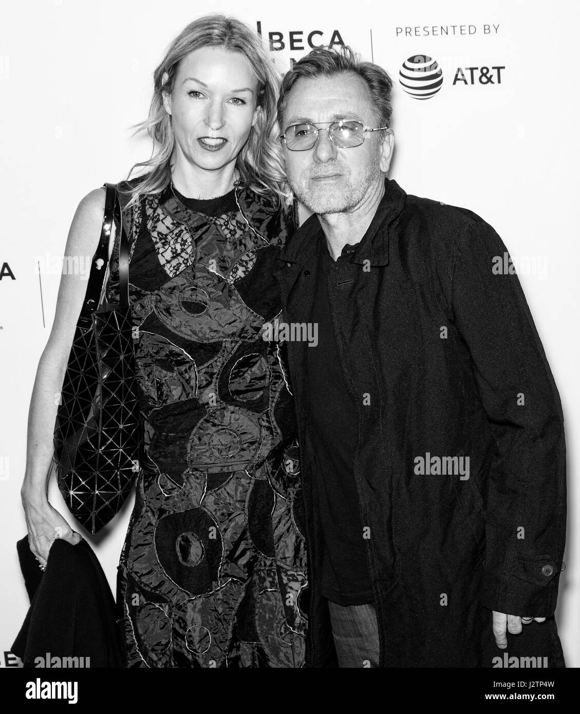 NEW YORK, NY - APRIL 28, 2017: Nikki Butler (L) and Tim Roth attend the ...