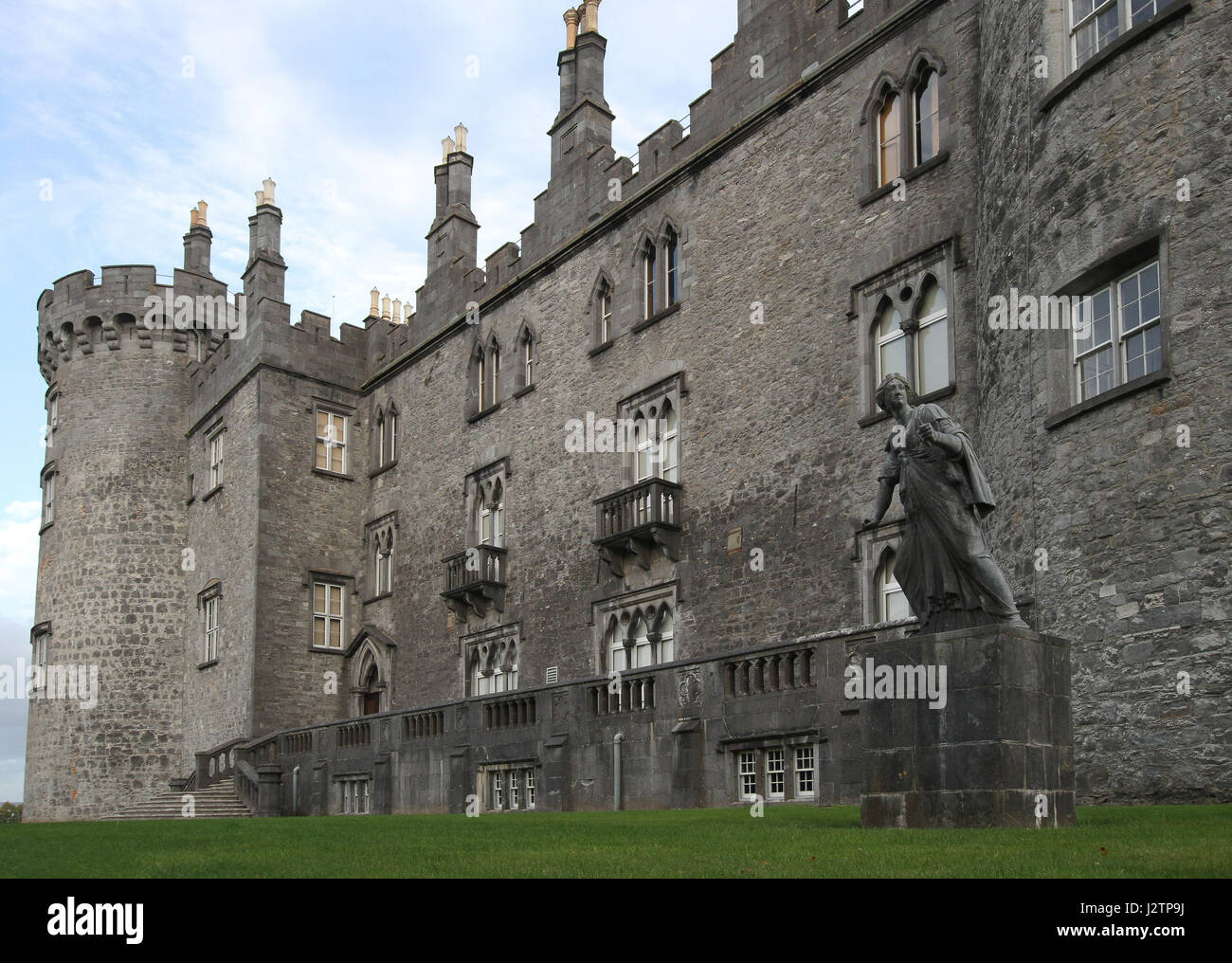 Kilkenny Castle, the castle in the city of Kilkenny, Ireland Stock ...