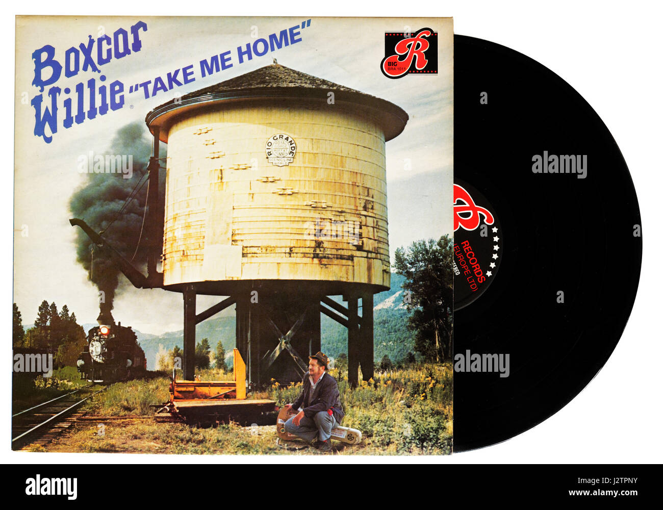 Boxcar Willie album Take Me Home on vinyl Stock Photo - Alamy