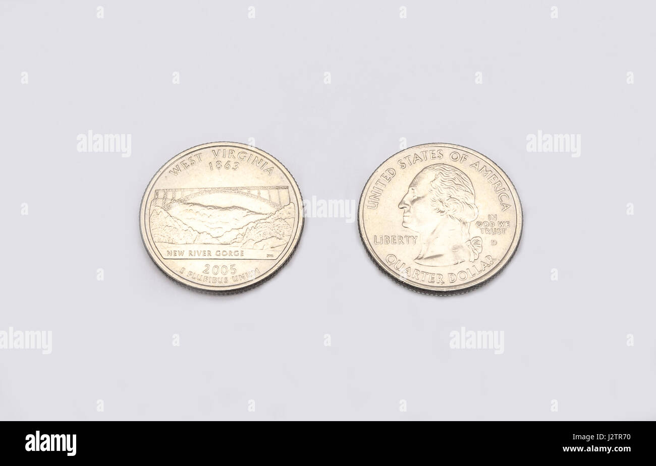 Virginia state quarter coin hi-res stock photography and images - Alamy