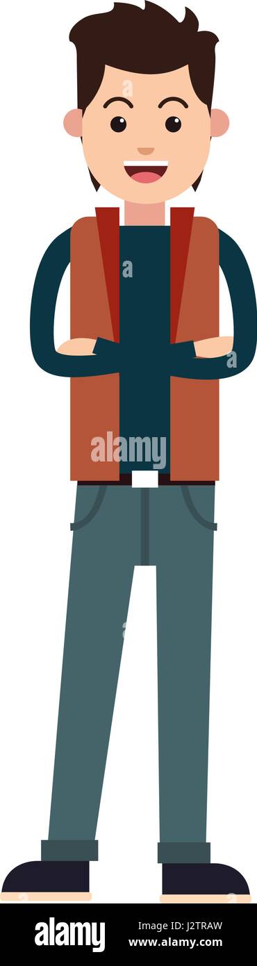 Cool man crossed arms Stock Vector Images - Alamy