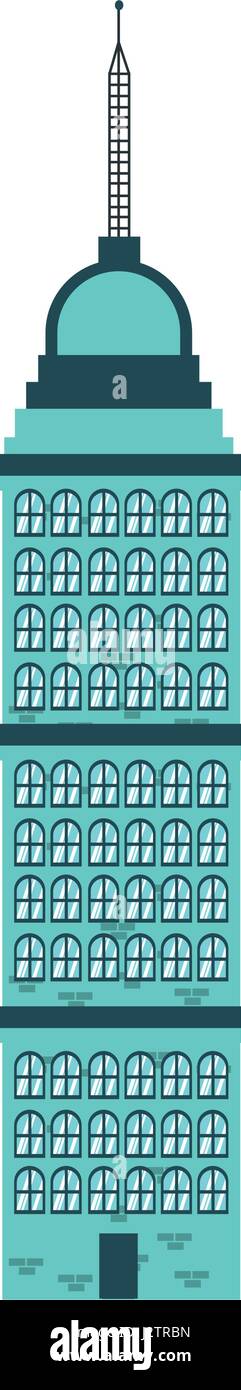 skyscraper building antenna roof commercial Stock Vector Image & Art ...