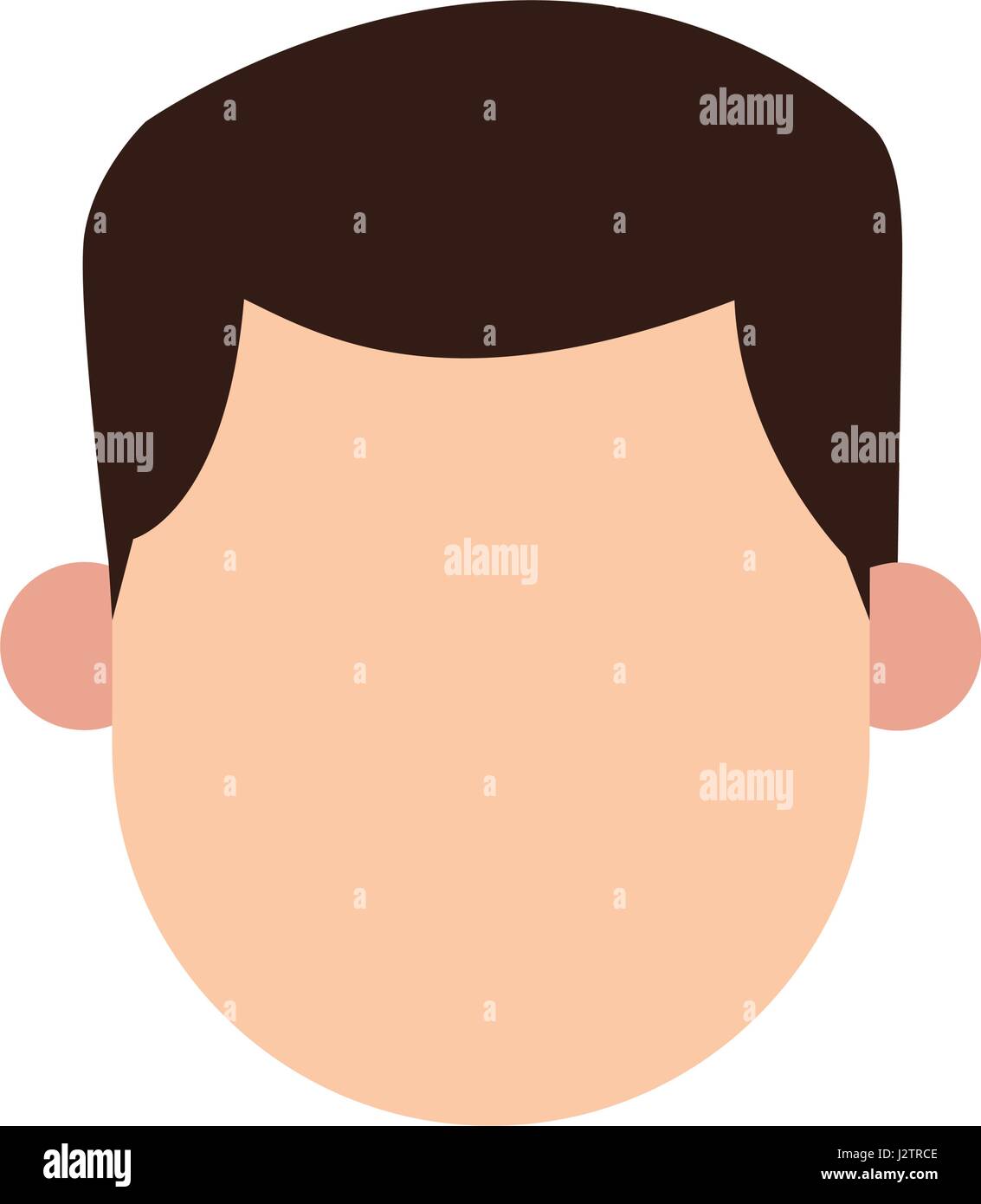 man brunette faceless people character image Stock Vector Image & Art ...