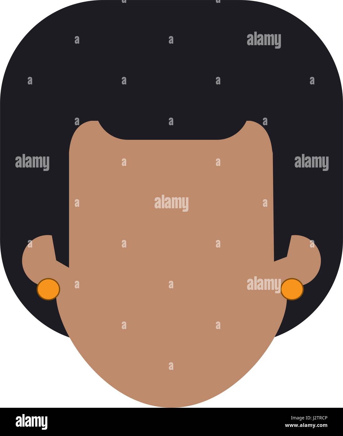 african girl faceless people character image Stock Vector Image & Art ...