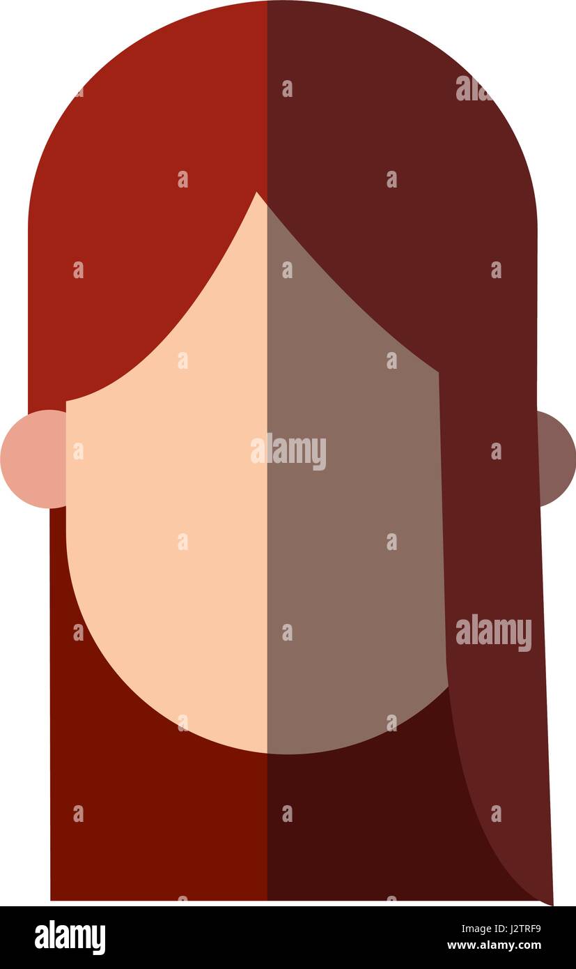 faceless head girl young people image Stock Vector Image & Art - Alamy