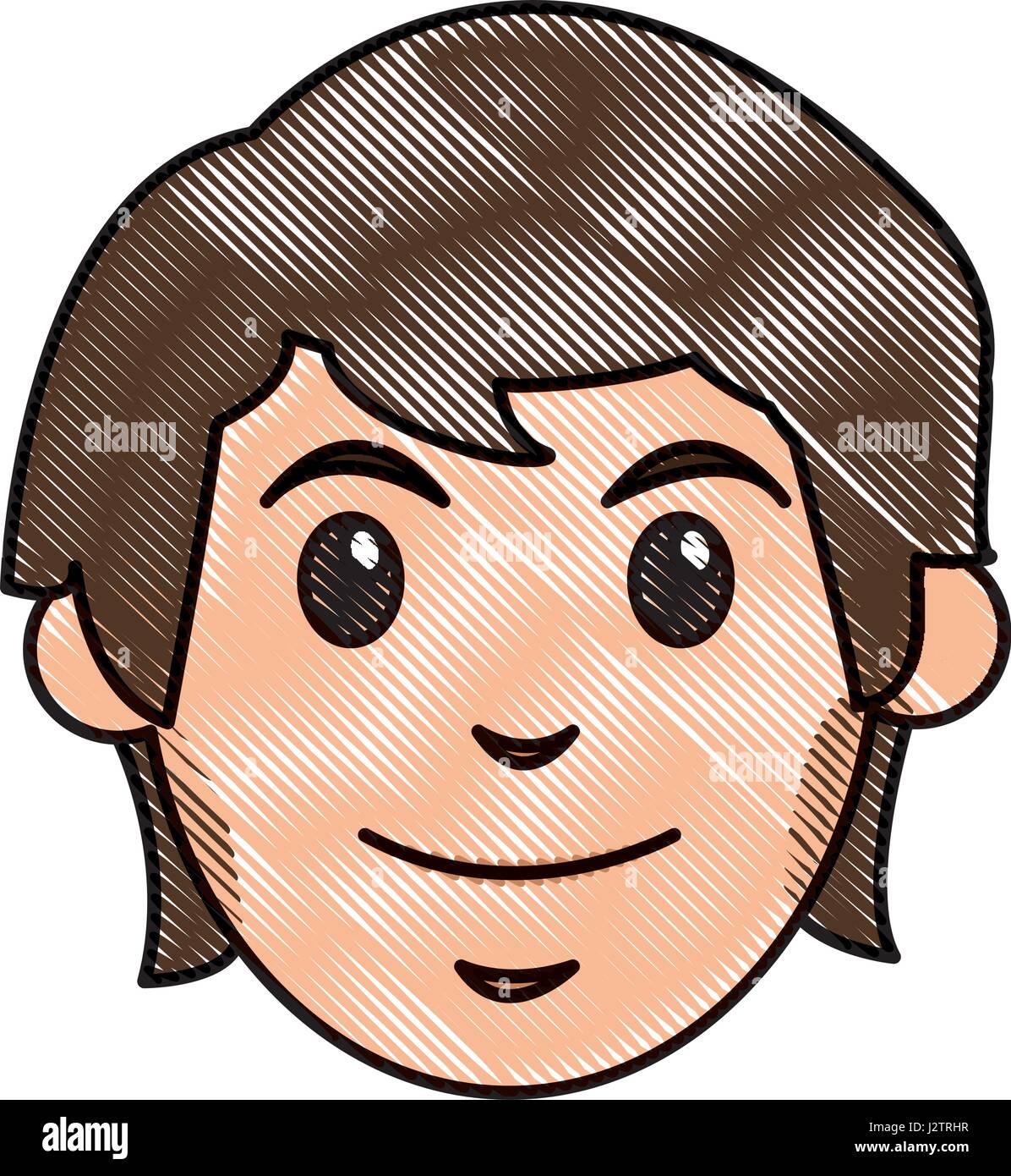 drawing face man smiling young cartoon Stock Vector Image & Art - Alamy