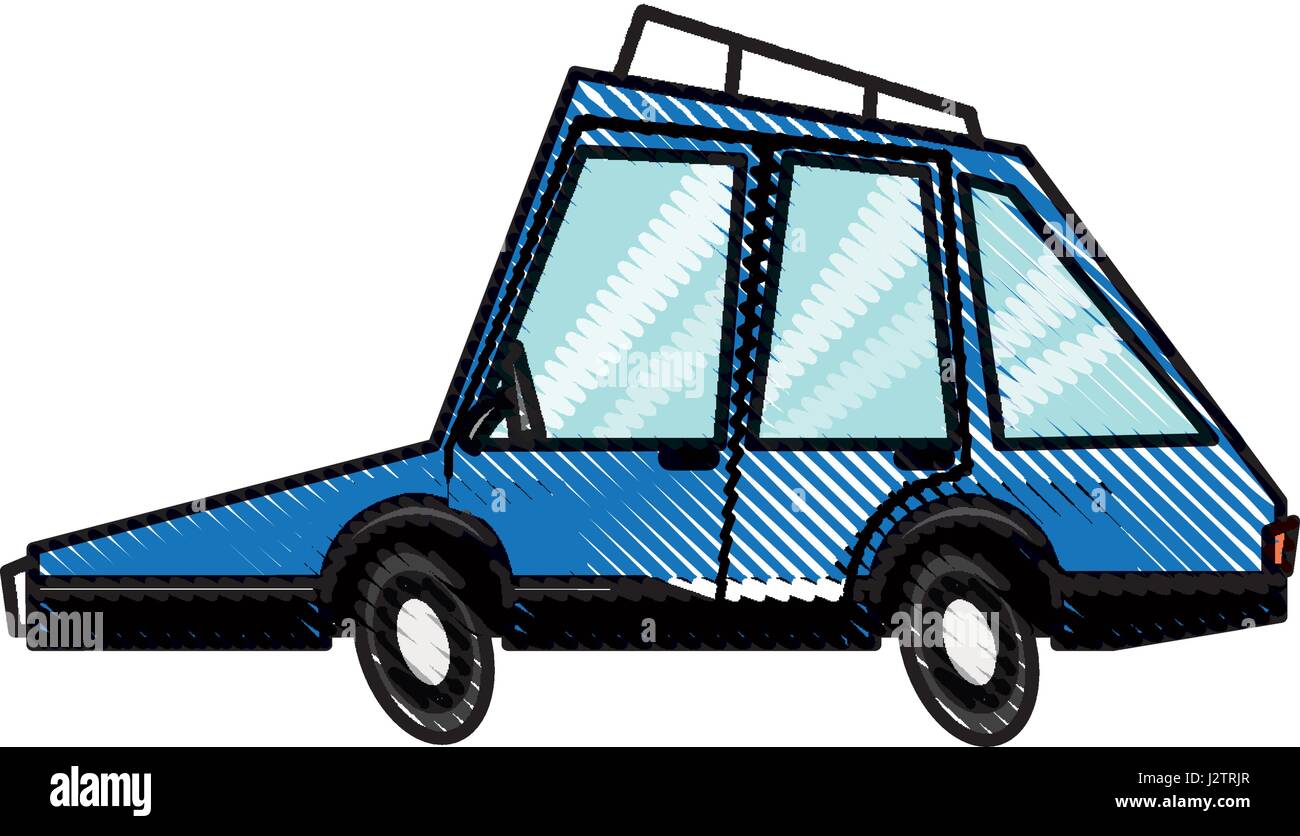drawing blue car transport concept design Stock Vector Image & Art - Alamy