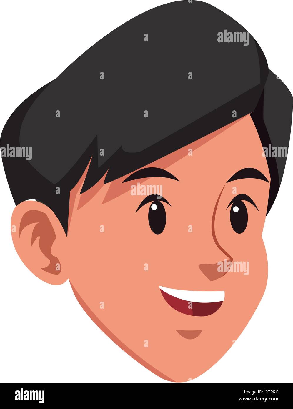 head boy young smiling avatar Stock Vector Image & Art - Alamy
