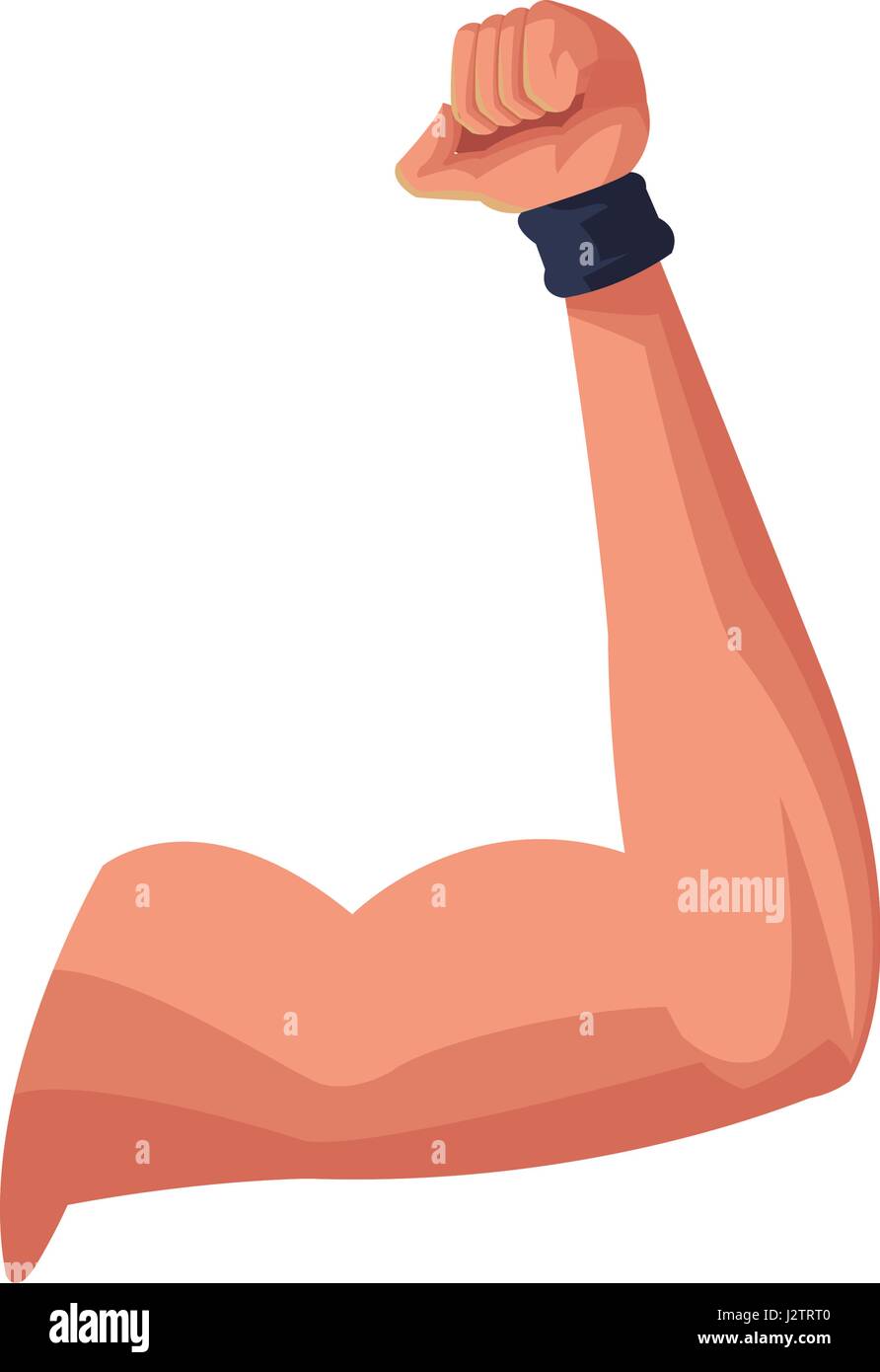 strong arm muscle fitness icon Stock Vector Image & Art - Alamy