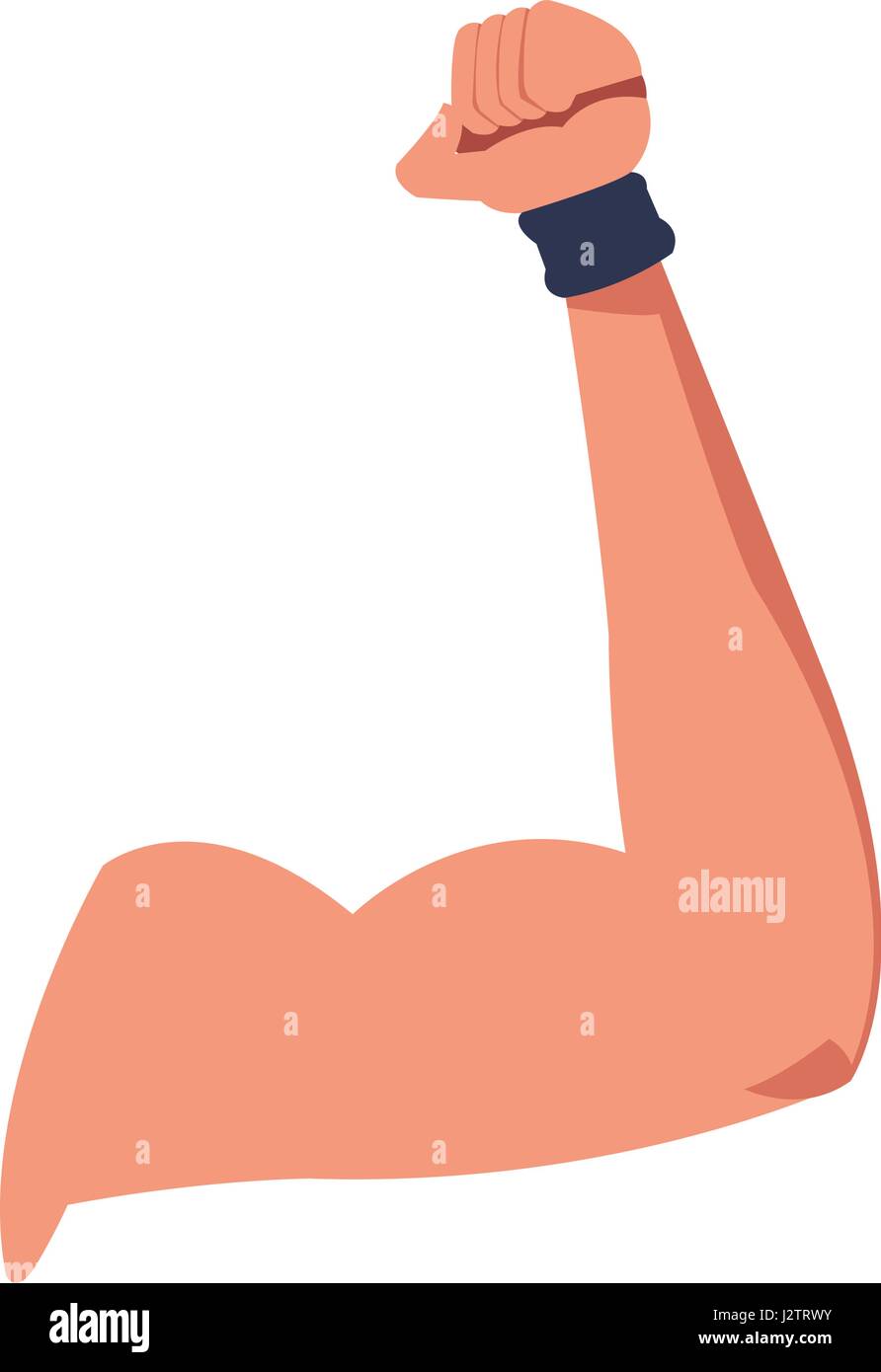 strong arm muscle fitness icon Stock Vector Image & Art - Alamy