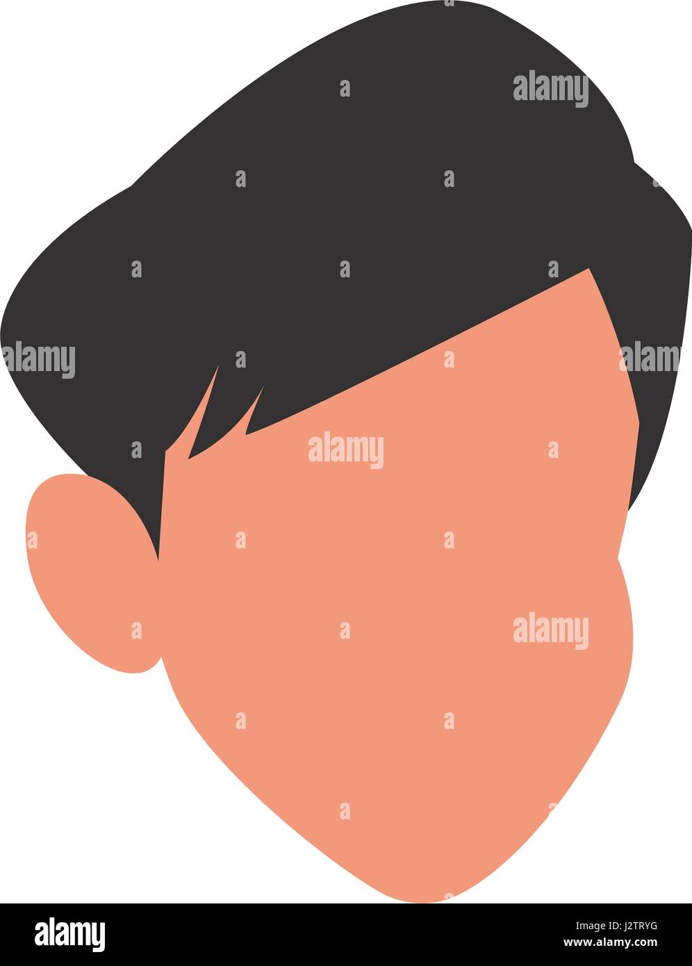 head boy young avatar no face Stock Vector Image & Art - Alamy