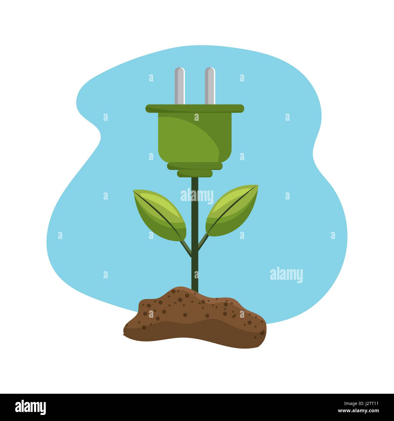 Earth cable concept Stock Vector Images - Alamy