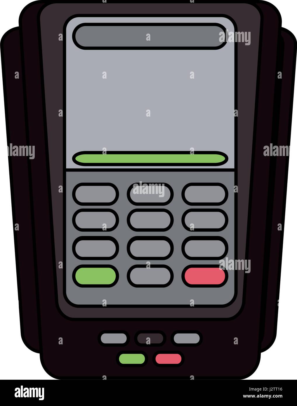 colorful realistic image dataphone digital device Stock Vector Image ...