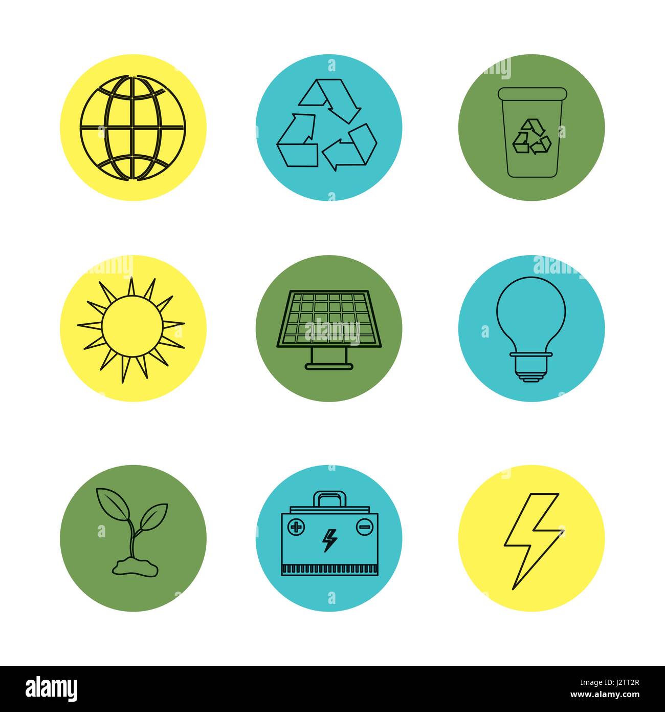 environment buttons icons to care planet Stock Vector Image & Art - Alamy