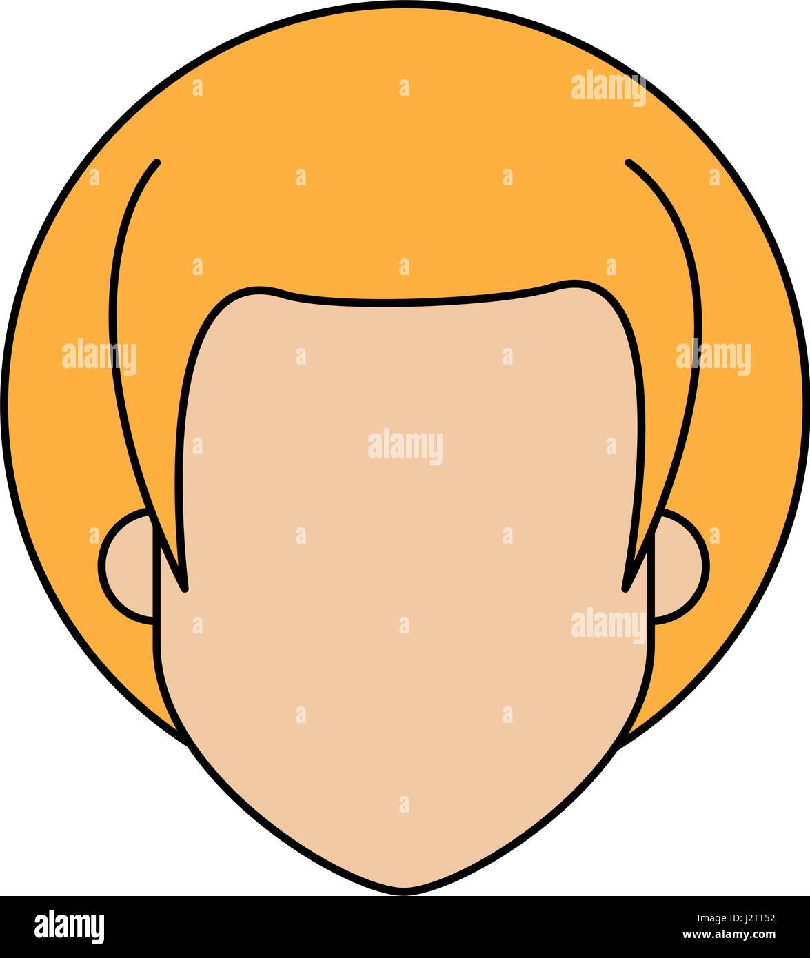 Female front view faceless silhouette Stock Vector Images - Alamy