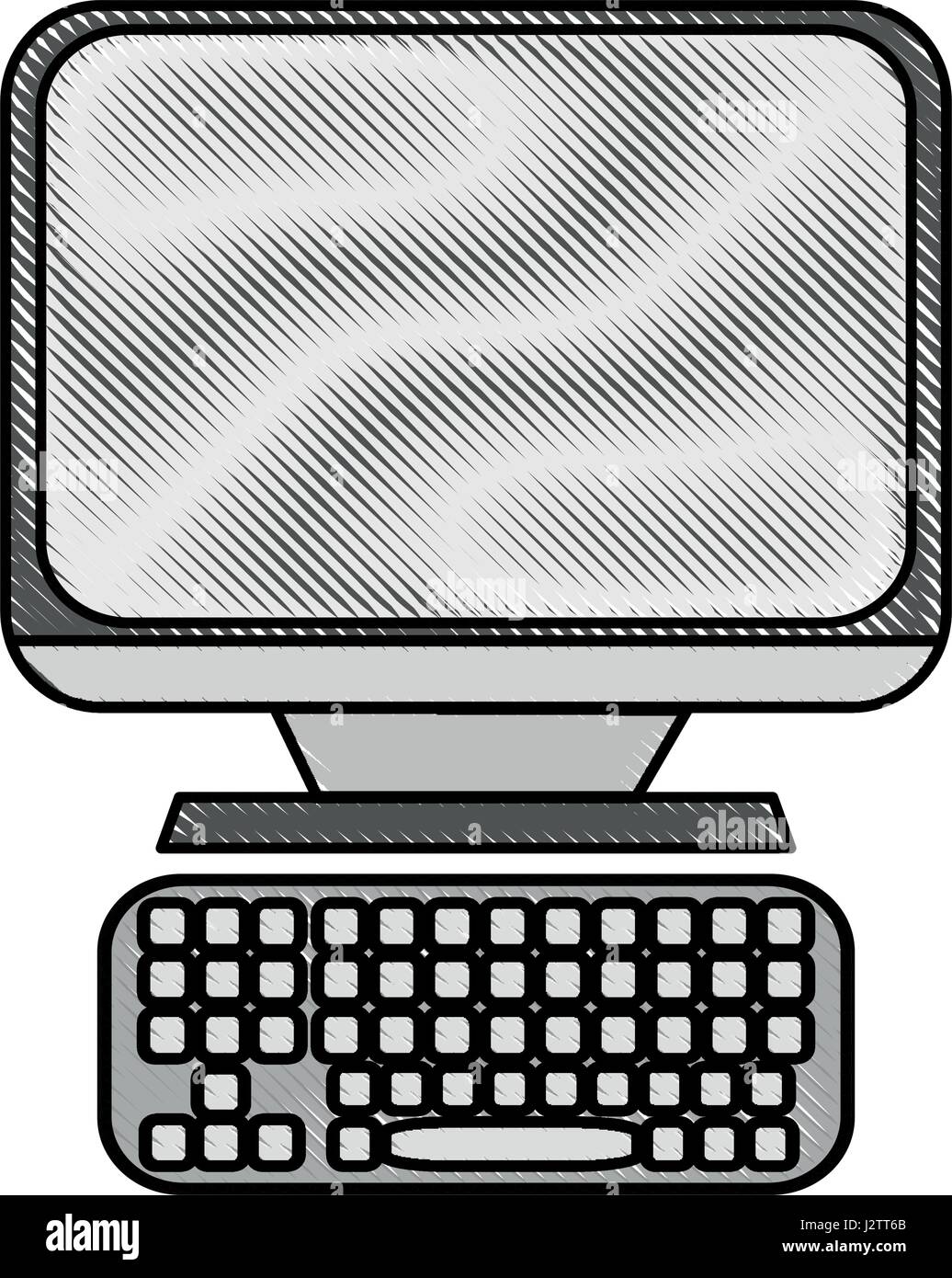 color blurred stripe image computer desk with keyboard Stock Vector ...