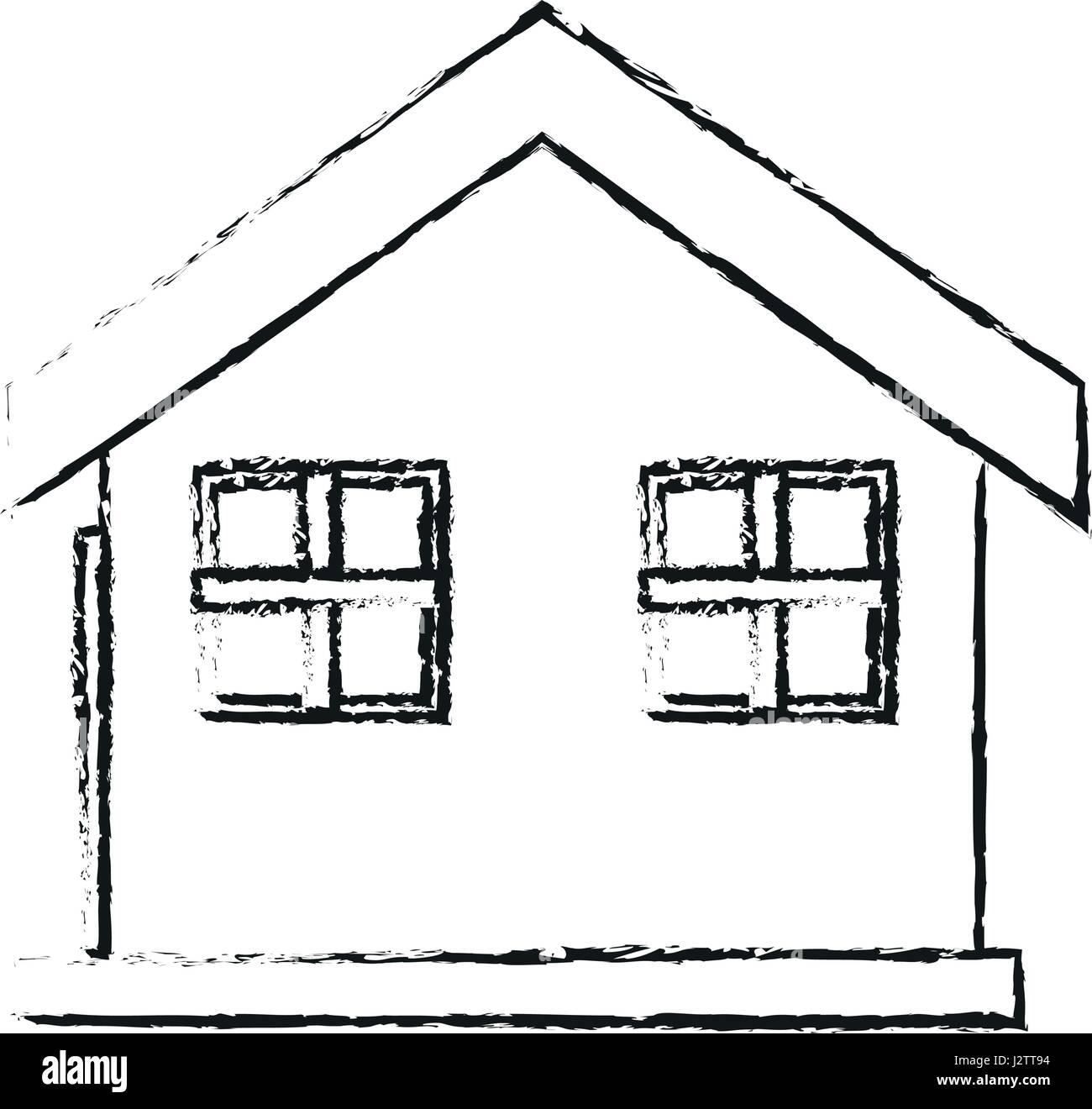 White one floor building Stock Vector Images - Alamy