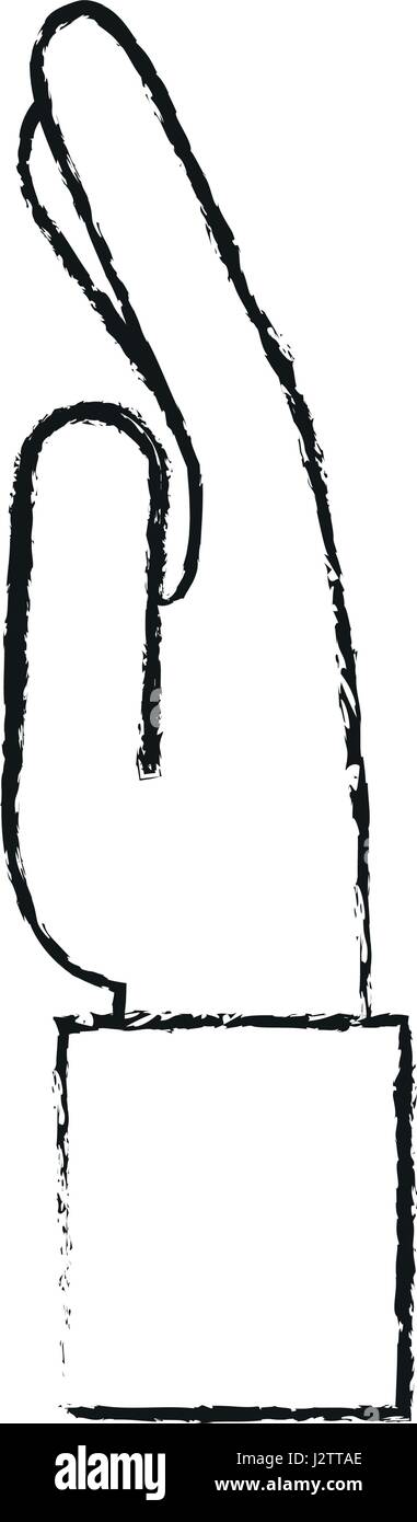 Man hand palm side view Stock Vector Images - Alamy