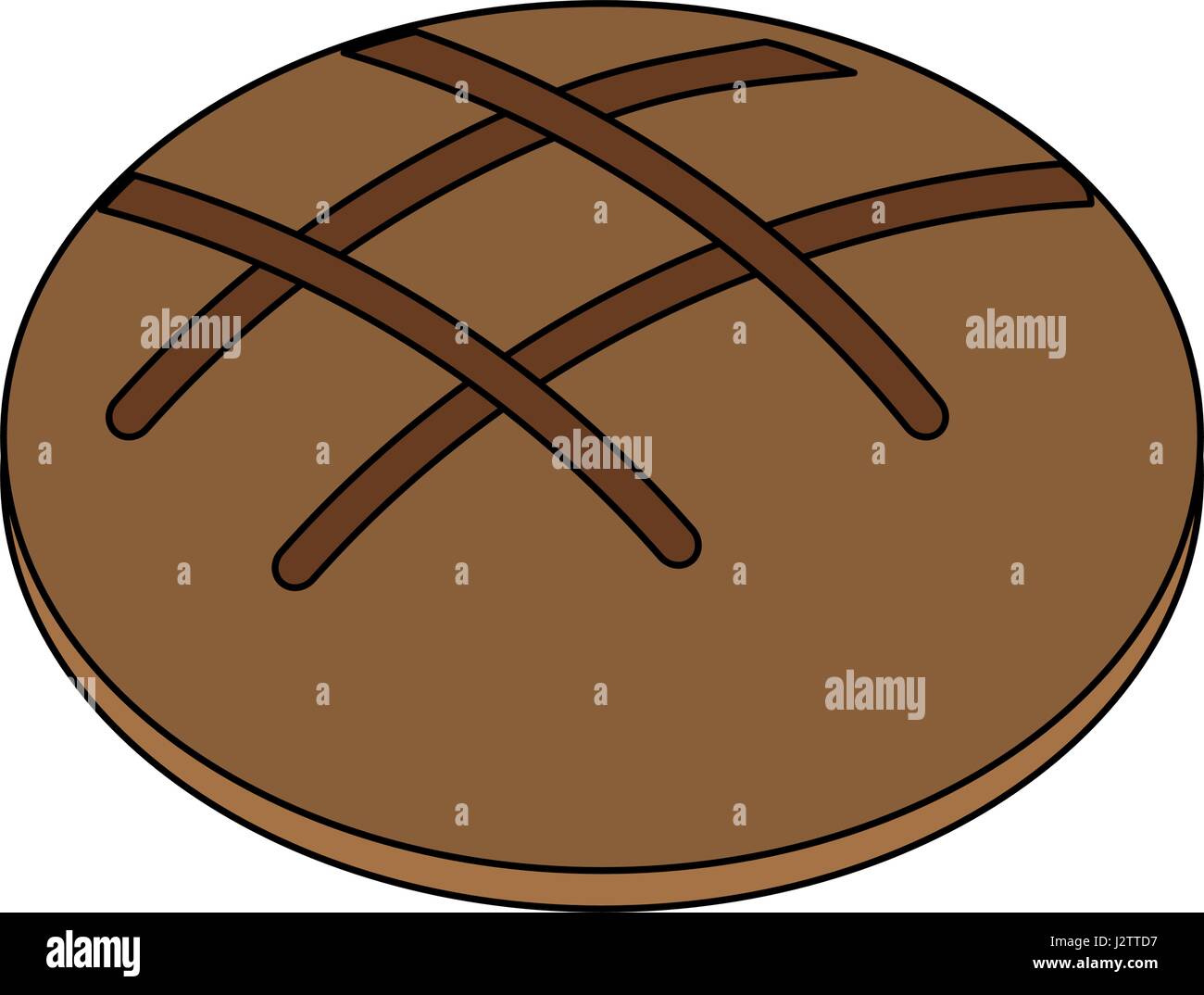color image circular bread food bakery Stock Vector Image & Art - Alamy