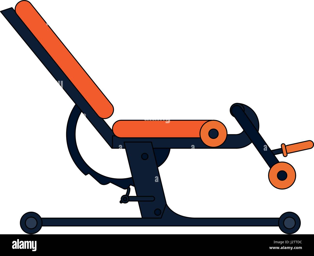 colorful cartoon gym machine for exercises Stock Vector Image & Art - Alamy