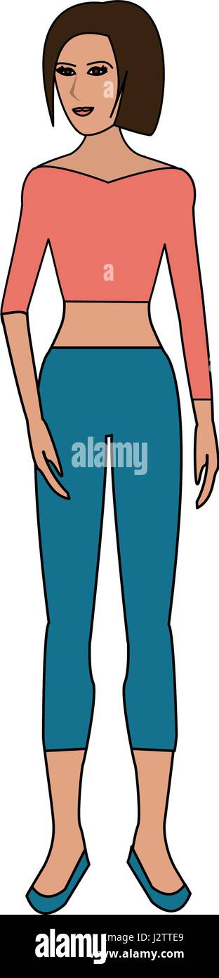 Female Full Body Cartoon